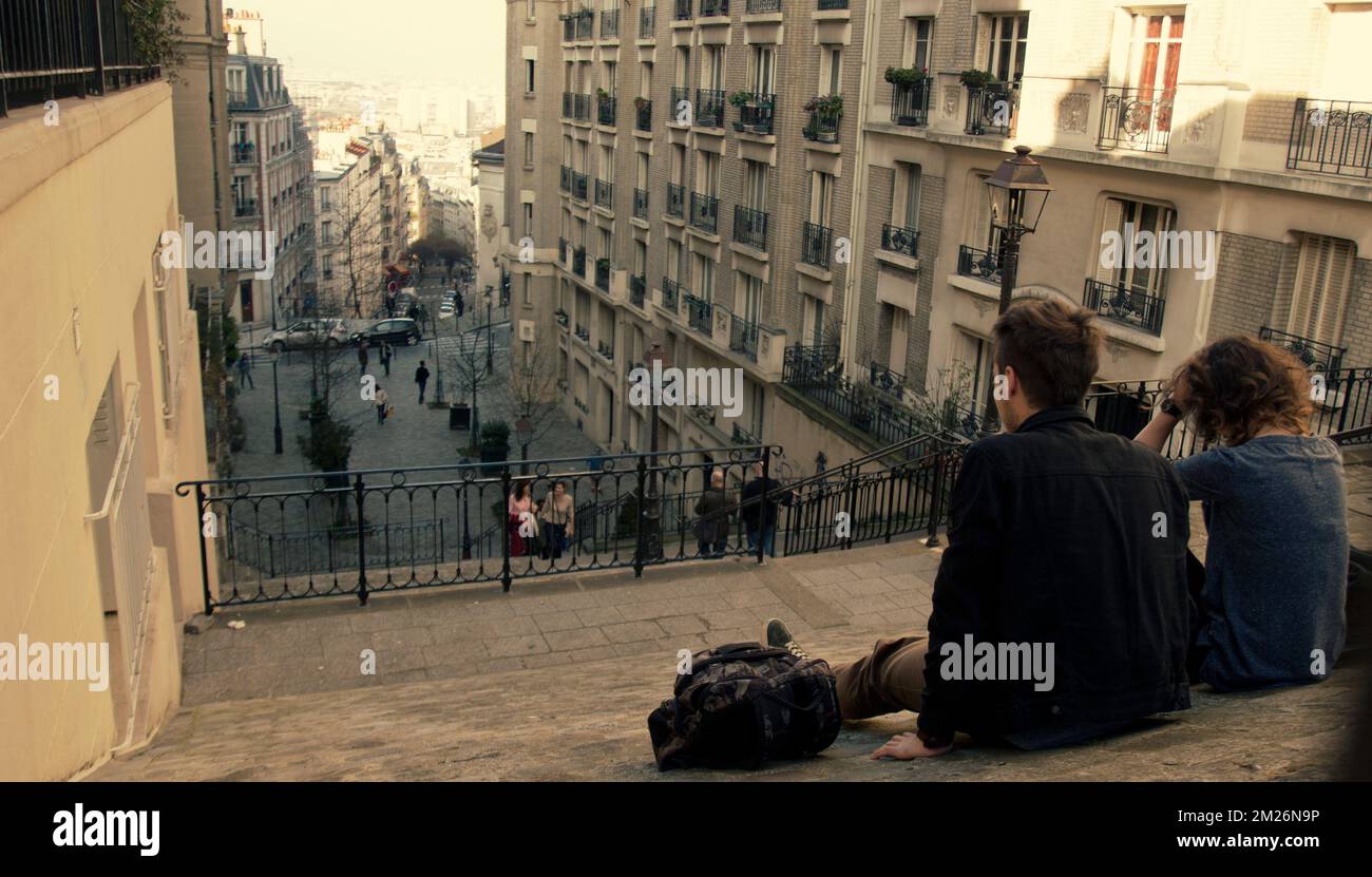 Monmarte paris hi-res stock photography and images - Alamy