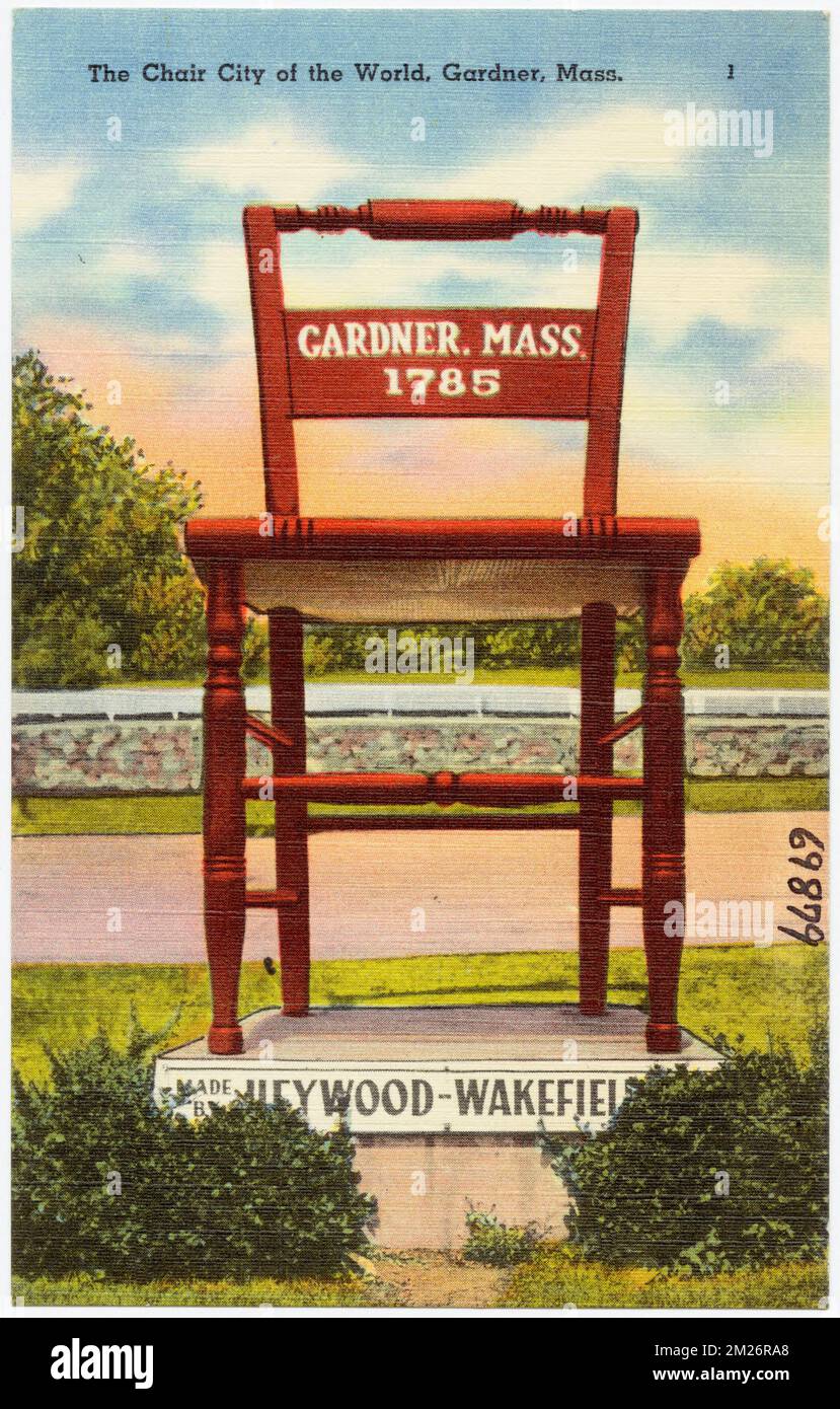 The Chair City of the World, Gardner, Mass. , Chairs, Monuments ...