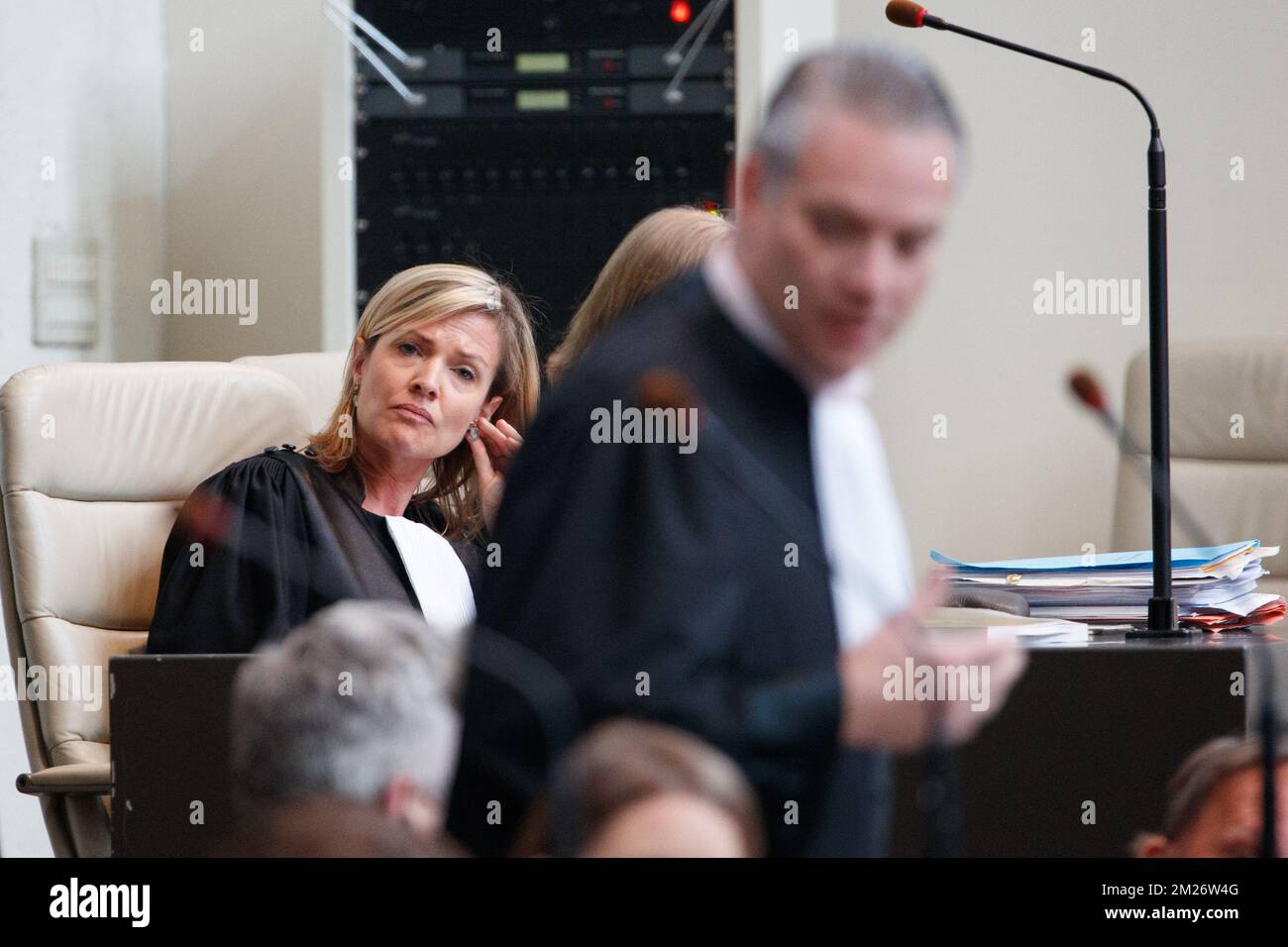 Public prosecutor Celine D'Have pictured during a session of the ...