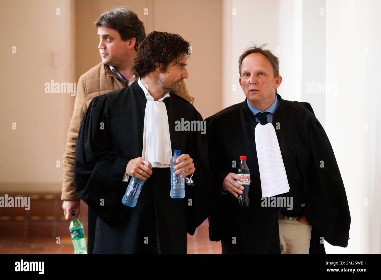 Peter Gyselbrecht, brother-in-law of the victim and Lawyer Johan ...