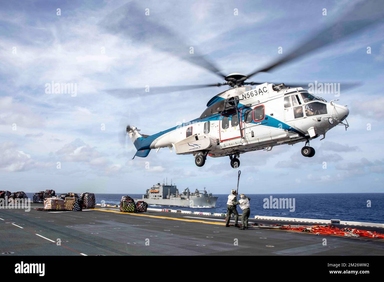 South China Sea. 4th Dec, 2022. A U.S. Airbus H225 Super Puma ...