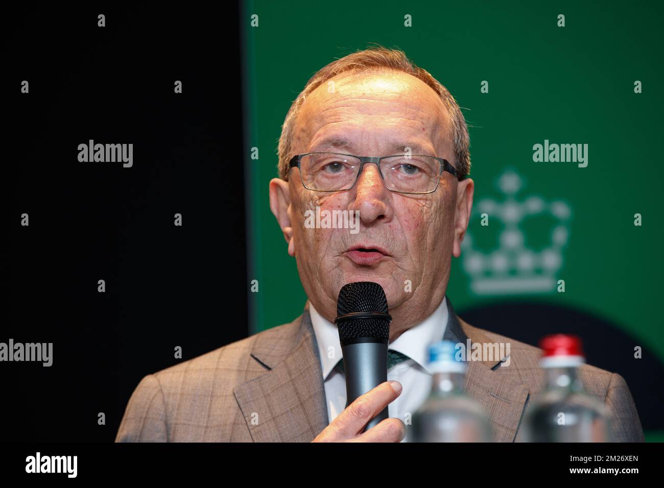 Cercle's chairman Frans Schotte pictured during a press conference ...