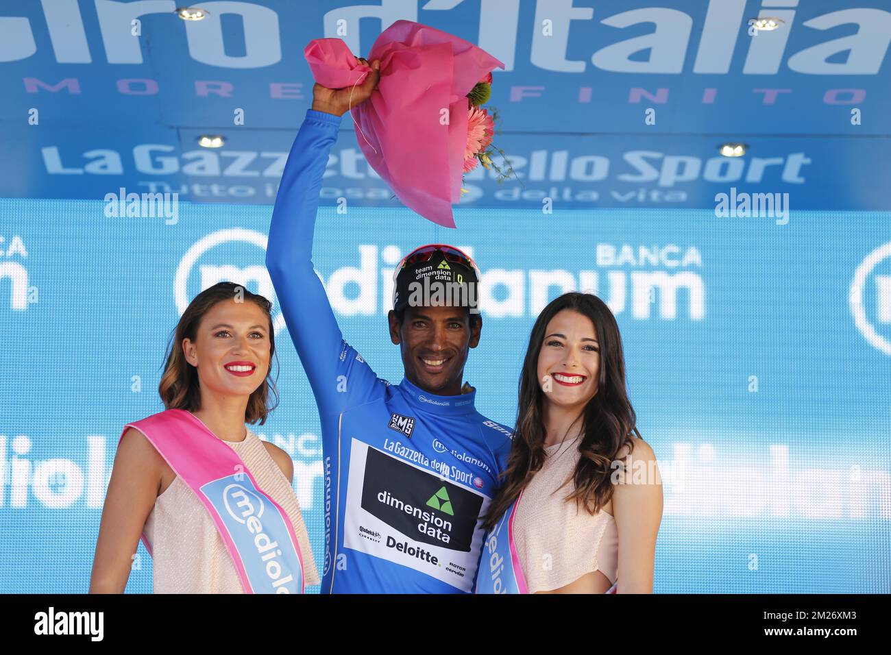 Eritrean Daniel Teklehaimanot of Team Dimension Data pictured at the ...