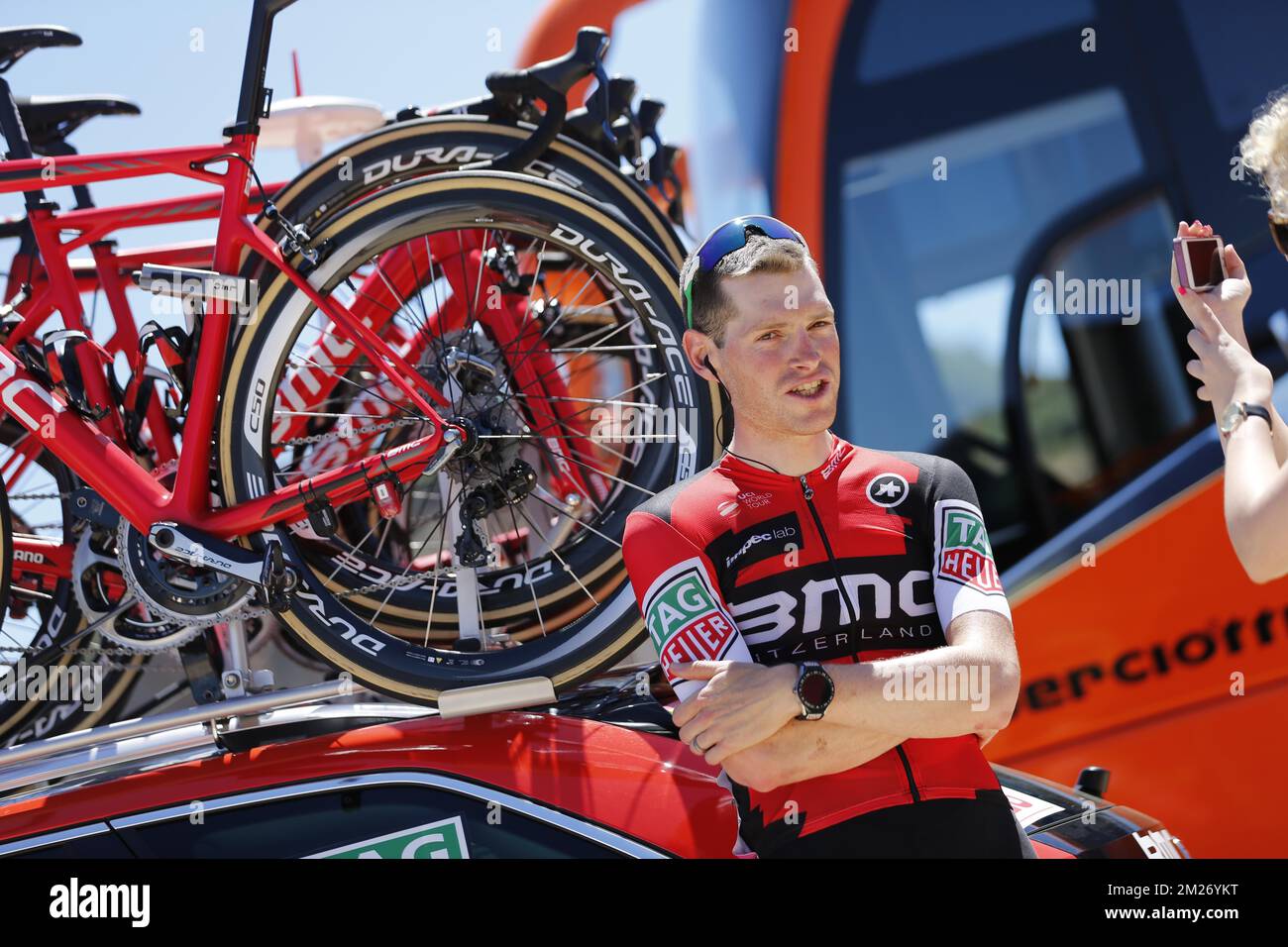 Belgian Ben Hermans of BMC Racing Team pictured at the third stage of ...