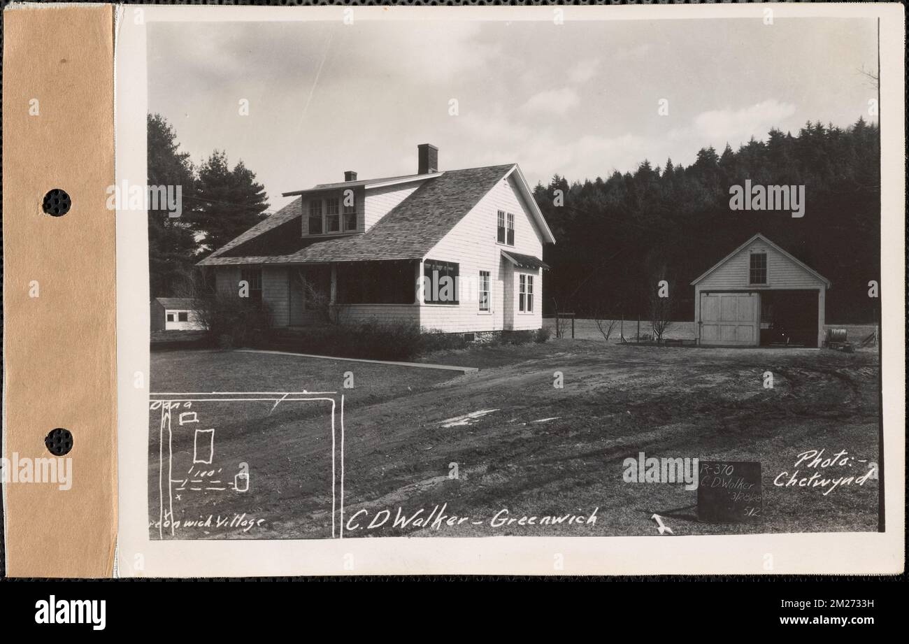 Charles D. Walker, house, garage, Greenwich, Mass., Mar. 28, 1928 ...