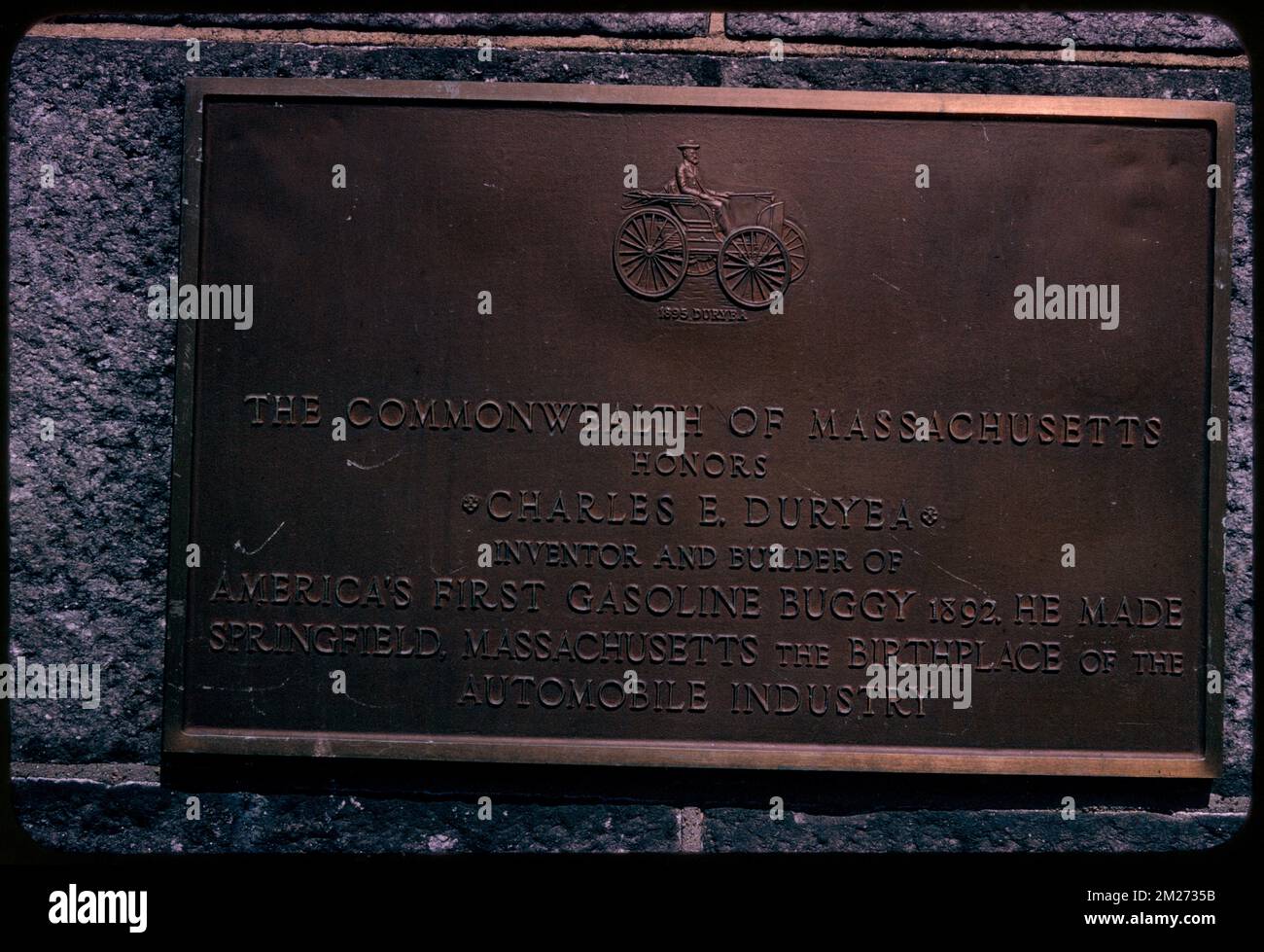 Charles E. Duryea plaque , Historical markers, Duryea, Charles E., 1861 ...