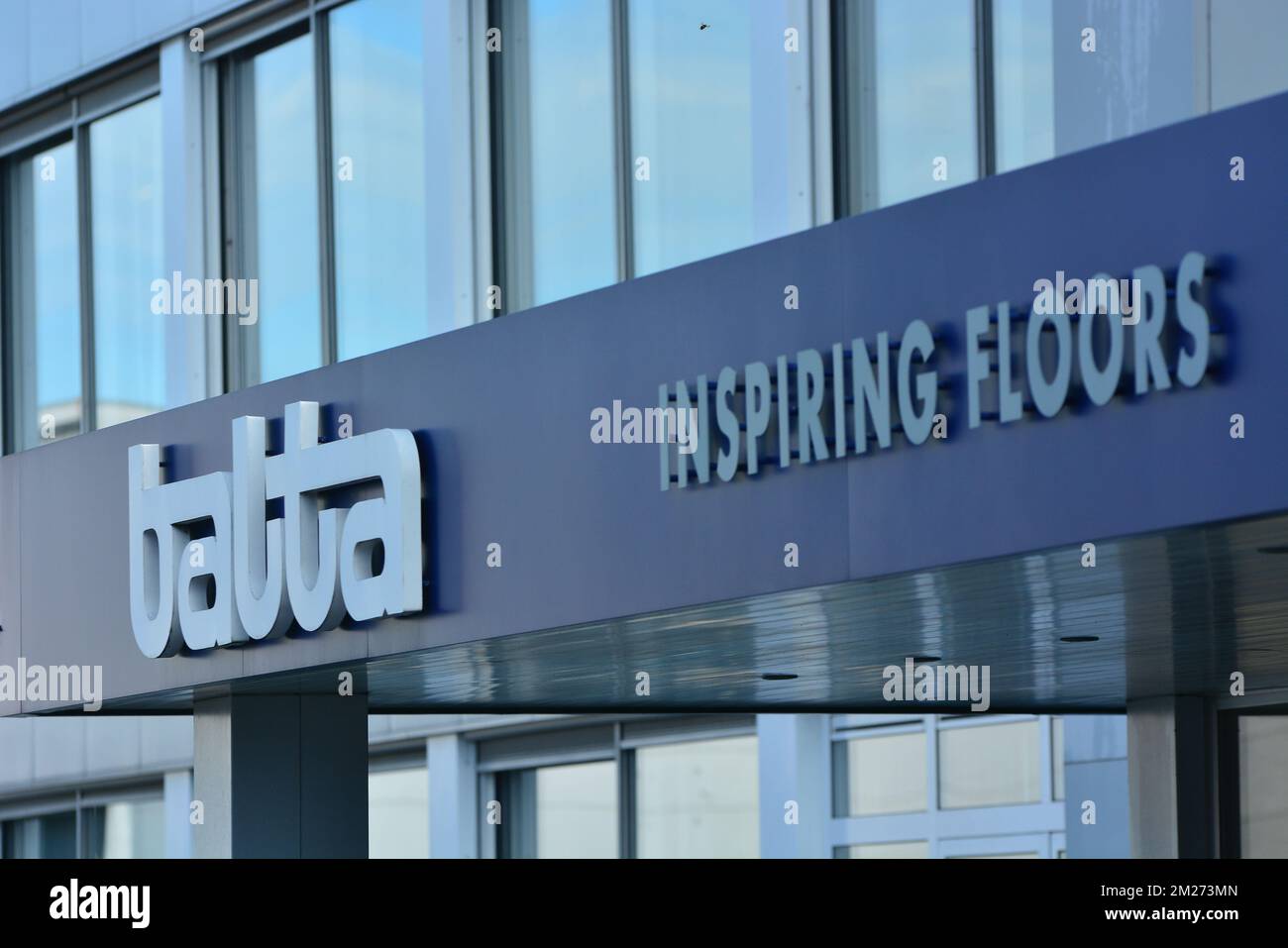 Illustration picture shows the logo of textile floor coverings producer ...