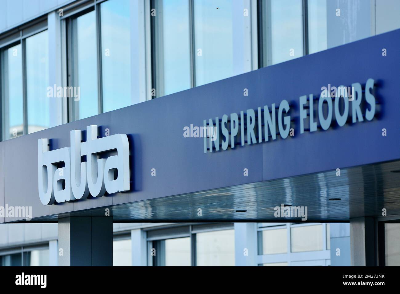 Illustration picture shows the logo of textile floor coverings producer ...