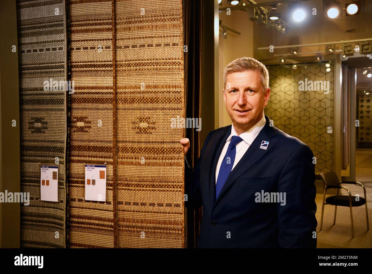 CEO of textile floor coverings producer Balta Tom Debusschere poses for ...