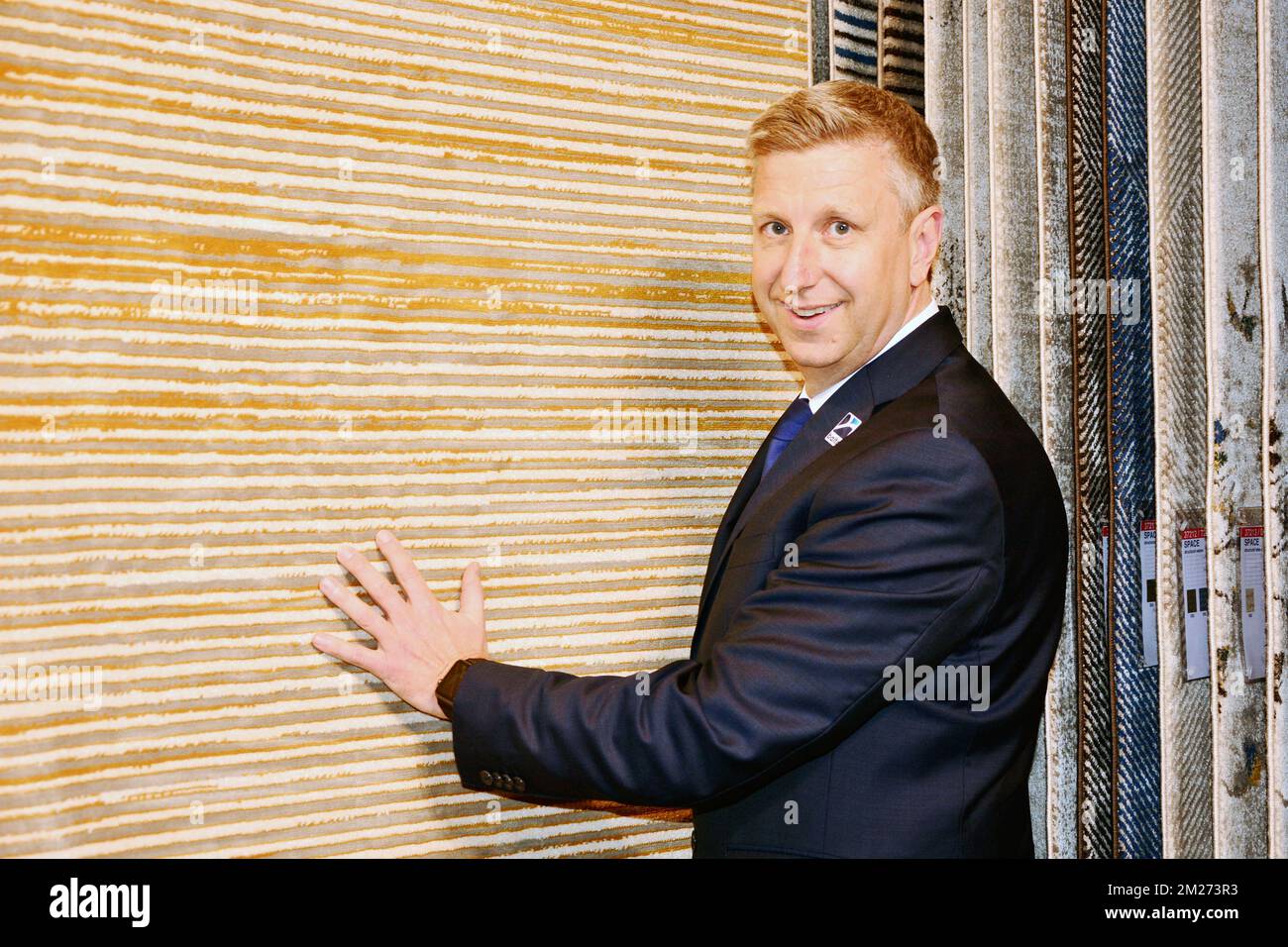 CEO of textile floor coverings producer Balta Tom Debusschere poses for ...