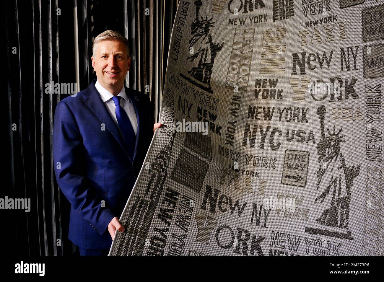 CEO of textile floor coverings producer Balta Tom Debusschere poses for ...