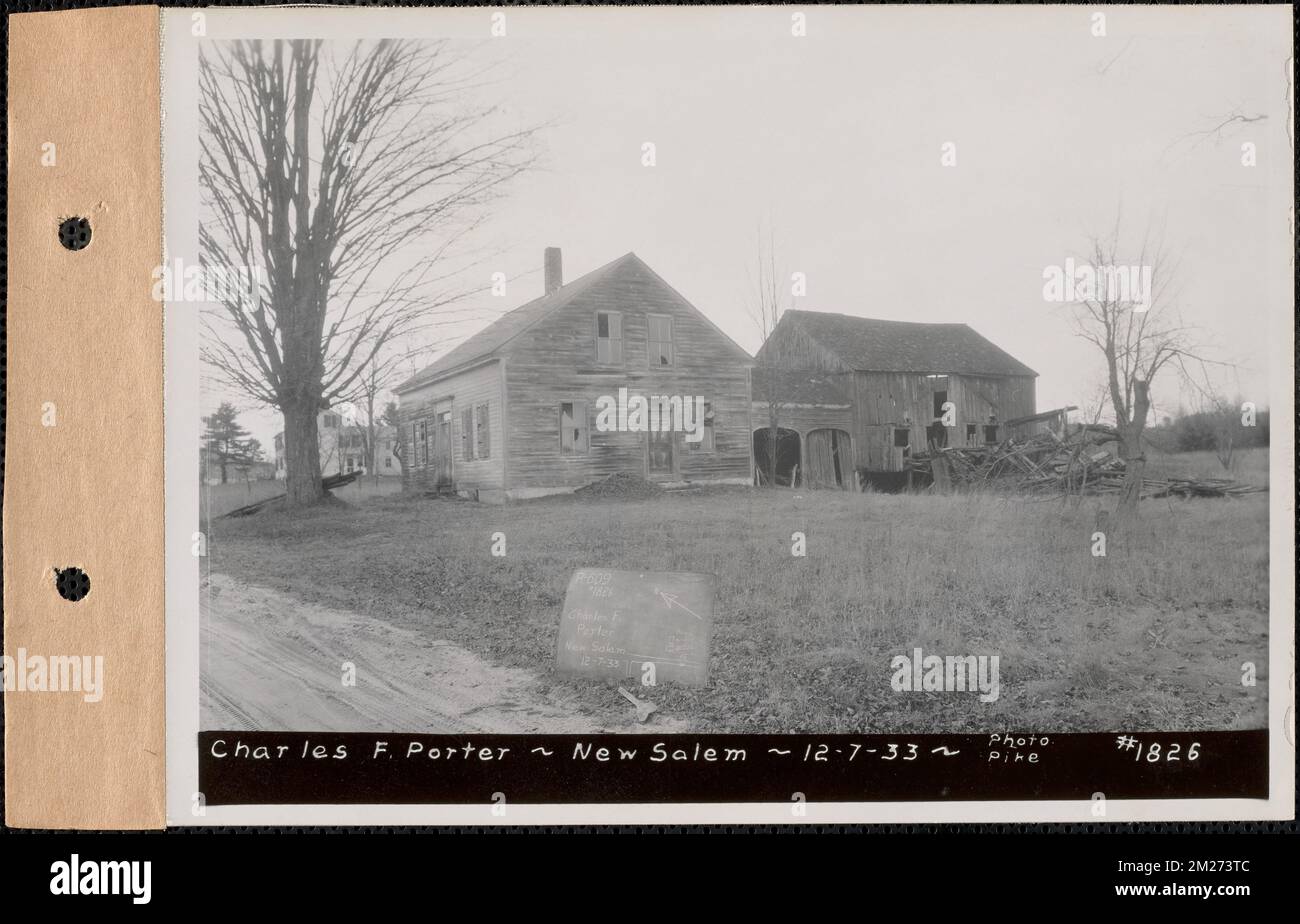 Charles F. Porter, homeplace, New Salem, Mass., Dec. 7, 1933 : Parcel ...