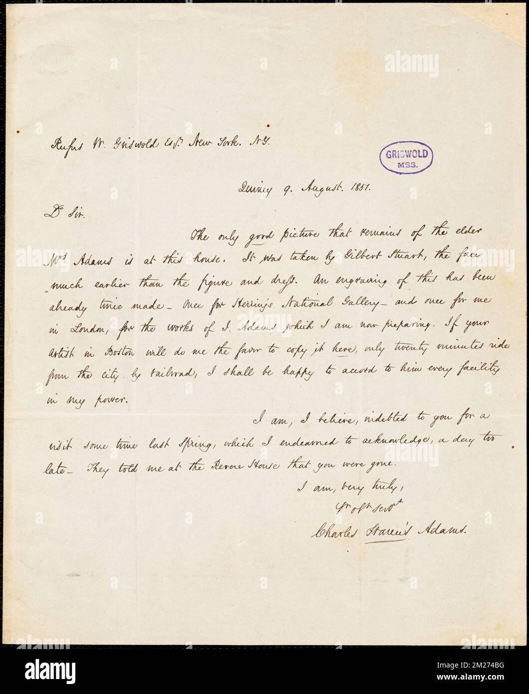 Abigail adams letter hi-res stock photography and images - Alamy