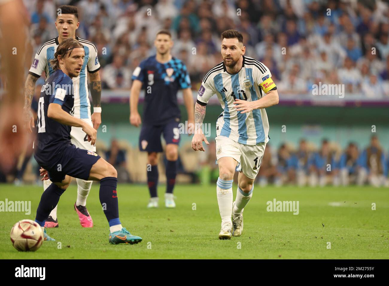 Lionel Messi of Argentina during the FIFA World Cup 2022, Semi-final ...