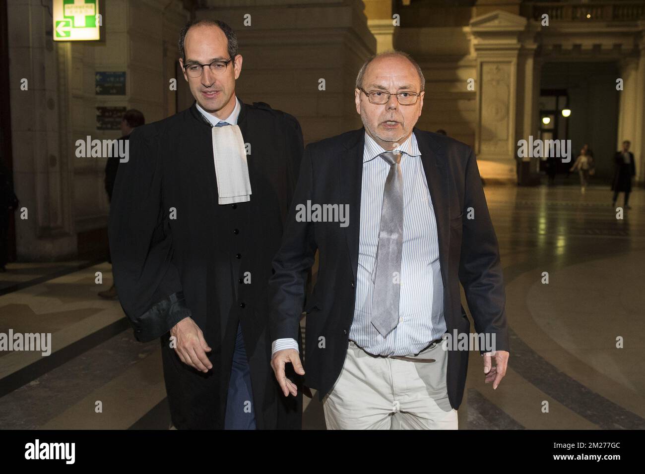 Lawyer Damien Holzapfel and Christian Van Eyken pictured ahead of the ...