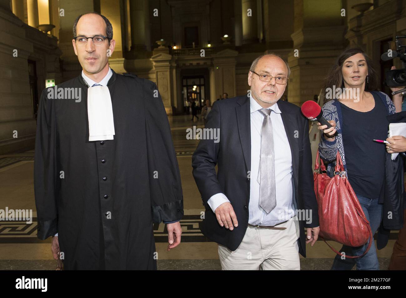 Lawyer Damien Holzapfel and Christian Van Eyken pictured ahead of the ...