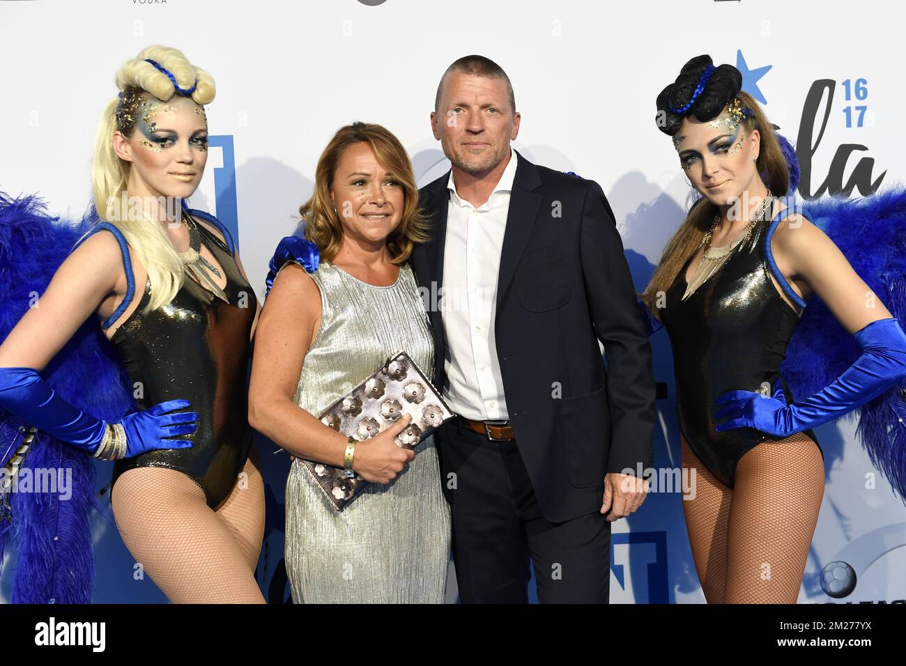 Club's assistant coach Stephan Van der Heyden and his wife Ann pictured ...