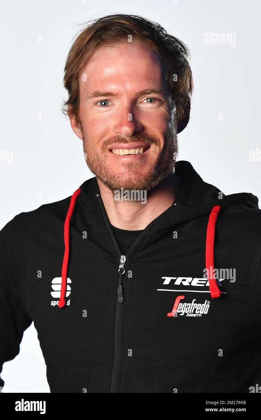 Swiss Gregory Rast of Trek-Segafredo poses for the photographer during ...