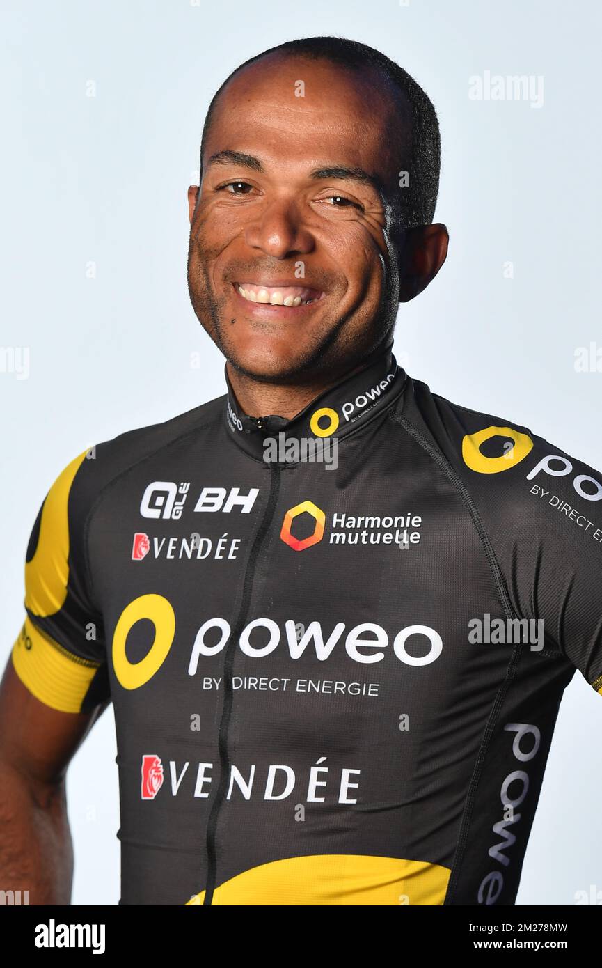 French Yohann Gene of Direct Energie poses for the photographer during ...