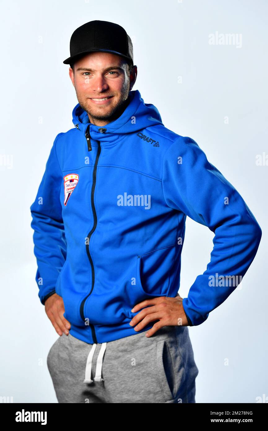 German Marcel Meisen poses for the photographer during the presentation ...