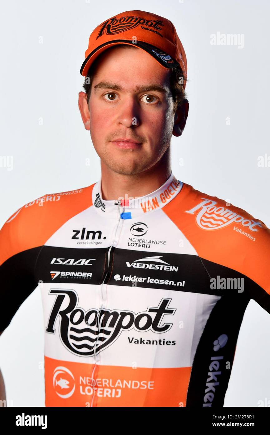 Dutch Brian van Goethem of Roompot-Oranje Peloton poses for the ...
