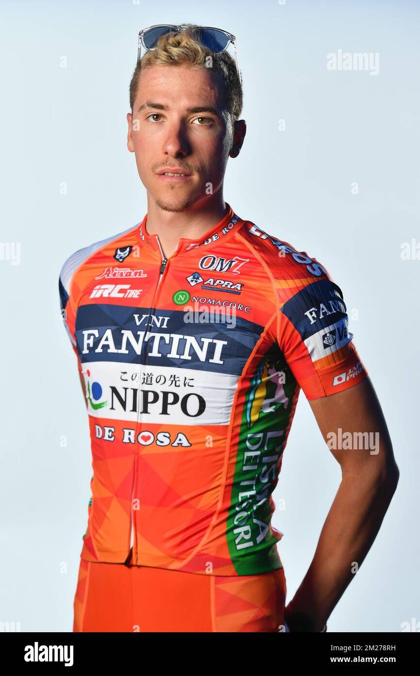Italian Iuri Filosi of Nippo-Vini Fantini poses for the photographer ...