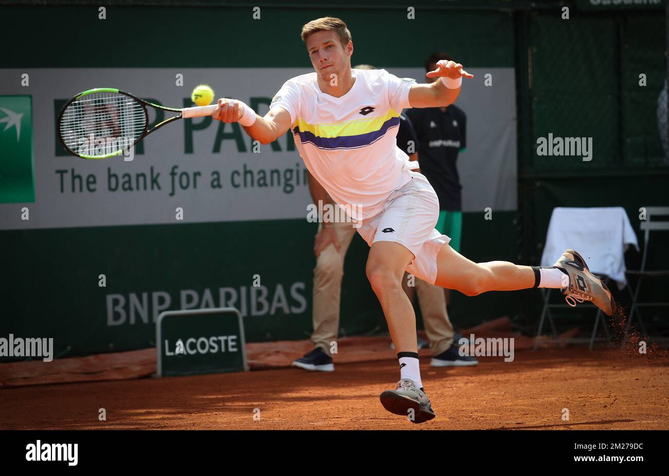 Belgian Joris De Loore pictured in action during a qualifiers game at ...