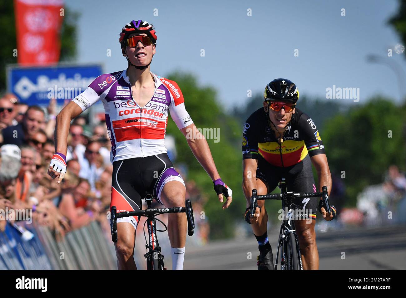 Dutch Mathieu Van der Poel of BKCP-Corendon celebrates as he wins ...