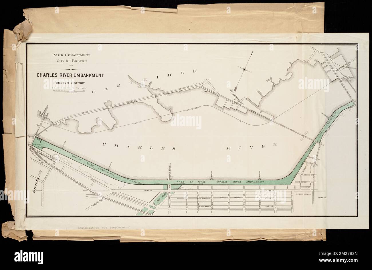 Charles River embankment : Boston district , Parks, Massachusetts ...