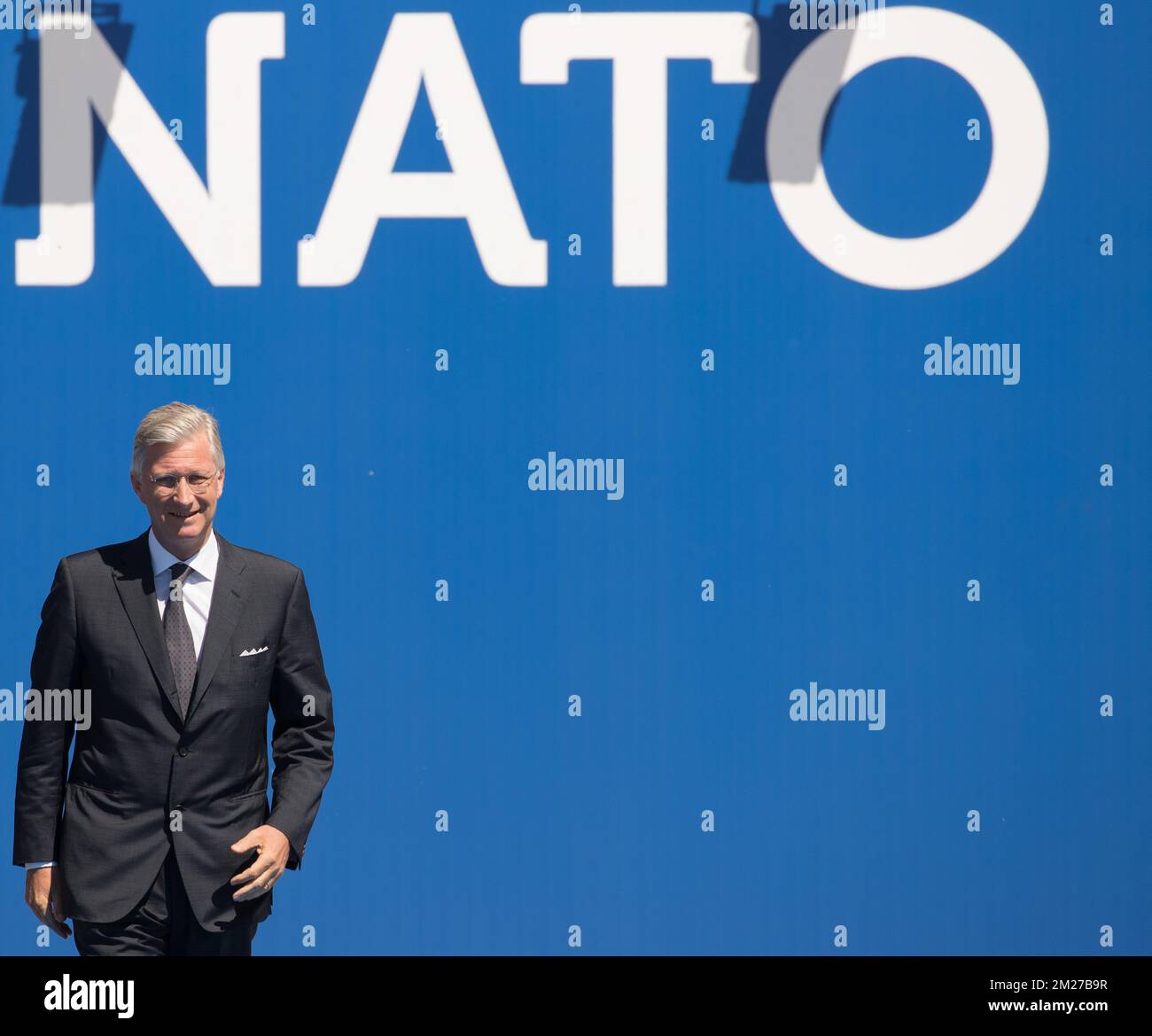 King Philippe - Filip of Belgium pictured ahead of a NATO (North ...