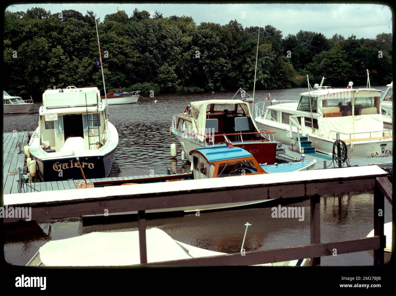 Charles River from Newton Yacht Club near Newton, corner exit of Mass ...