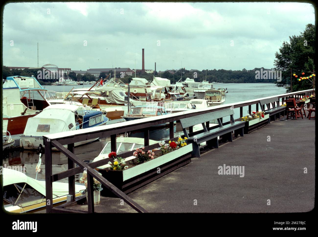 Charles River from Newton Yacht Club near Newton, corner exit of Mass ...