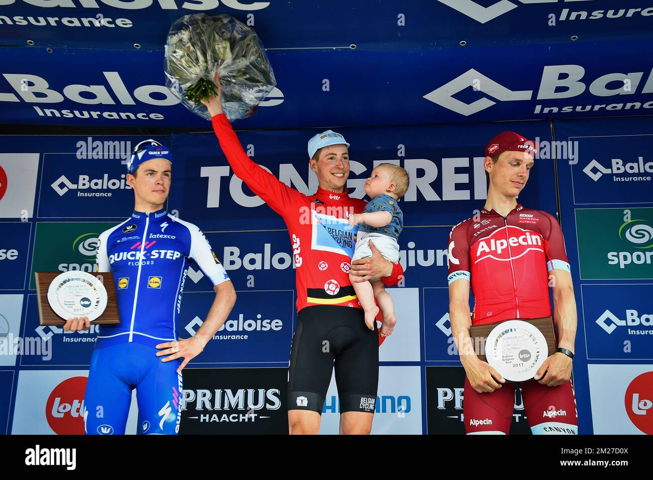 French Remi Cavagna of Quick-Step Floors, Belgian Jens Keukeleire of ...