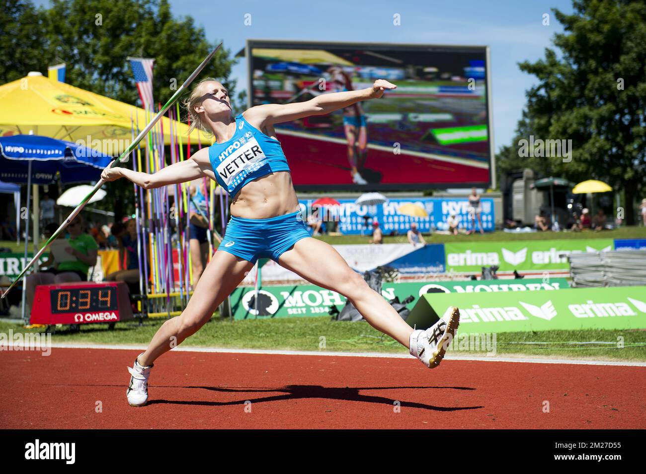 Dutch Anouk Vetter pictured in action during the Hypo-Meeting, IAAF ...