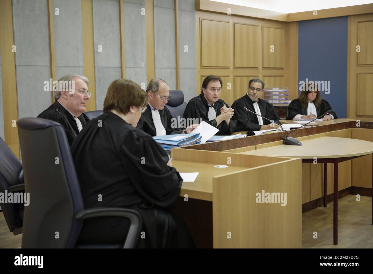 Illustration picture shows a session of the Commercial Court in ...