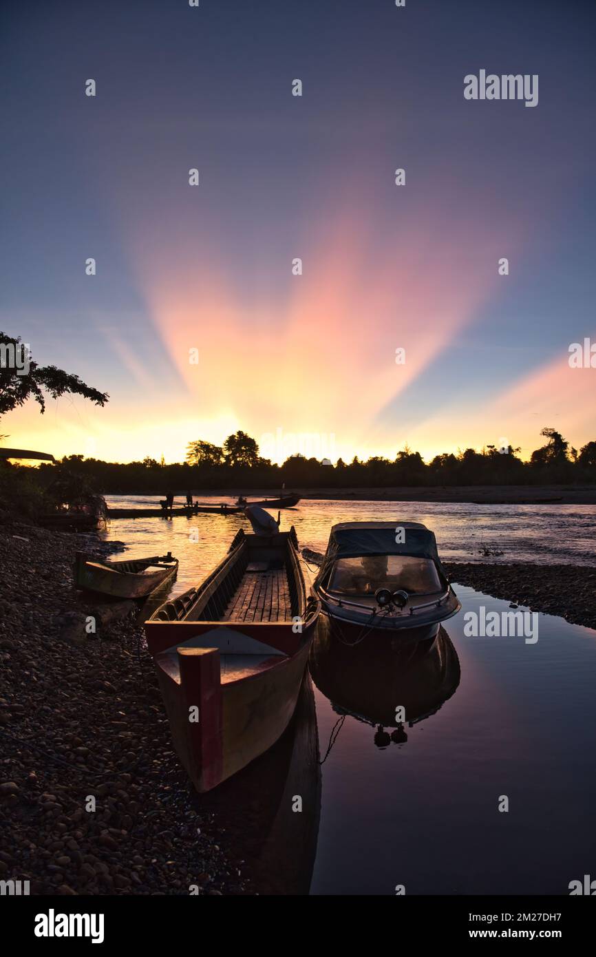 Sunset at Mabul village Taken @Mabul village, Distrik Korowai Buluanop ...