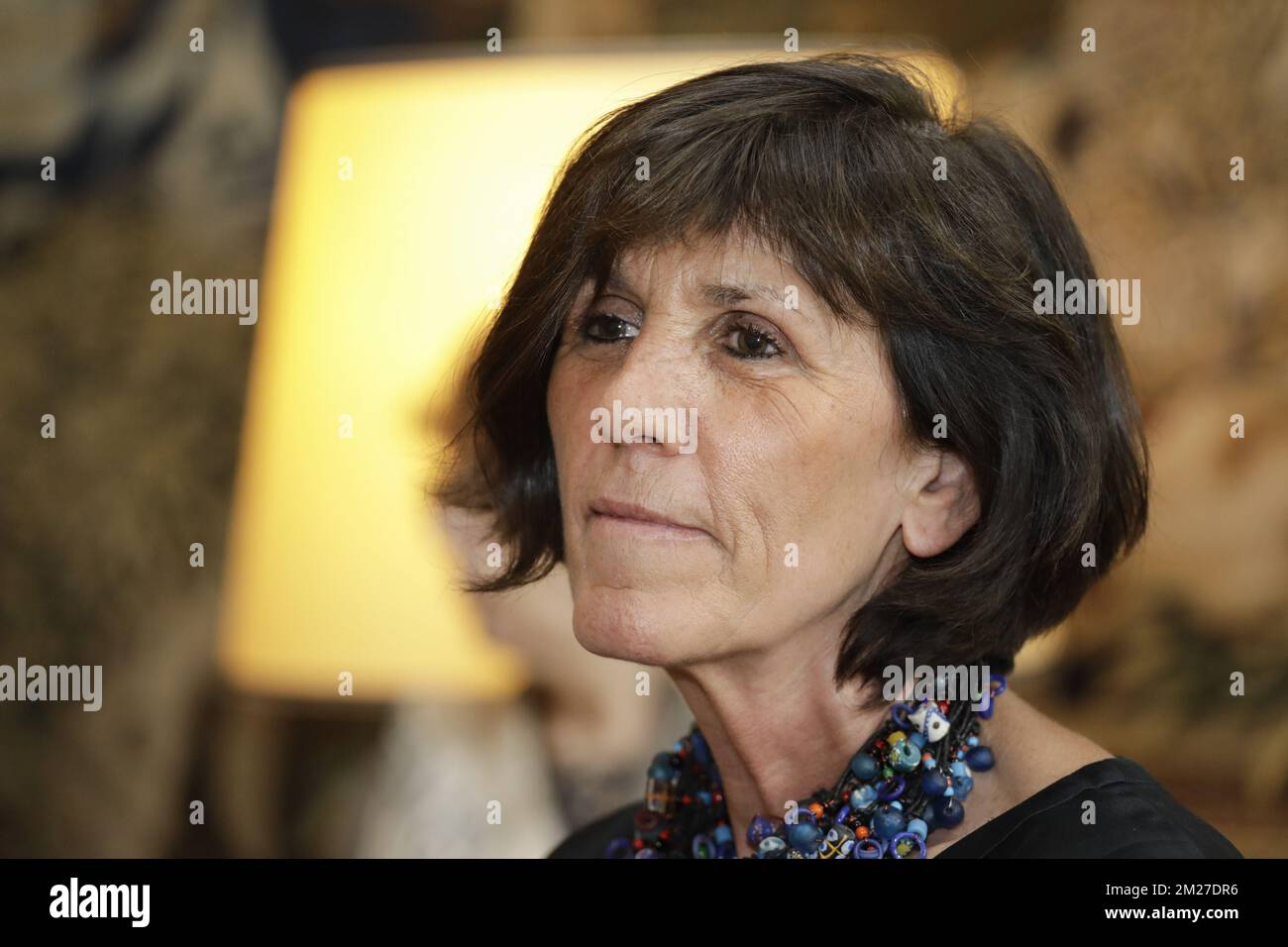 Diane Hennebert pictured during a ceremony to award the 'Chevalier de ...