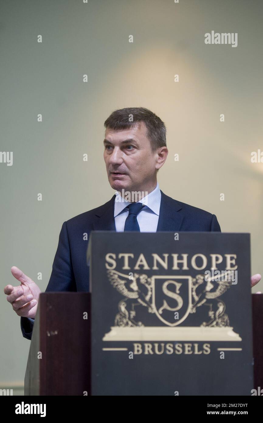 Andrus Ansip pictured during the 'Meet The Authors conference ...