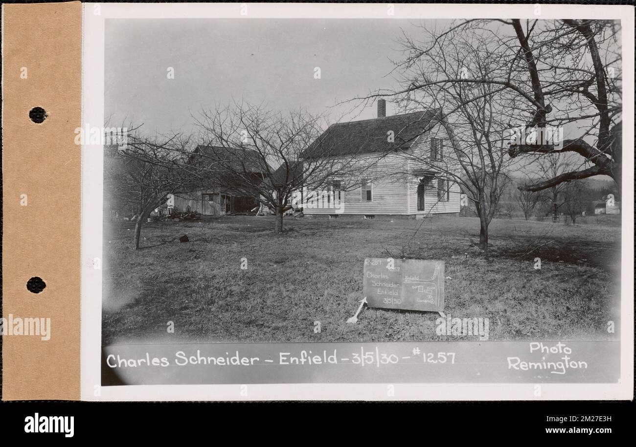 Charles Schneider, house, barn, Enfield, Mass., Mar. 5, 1930 : Parcel ...