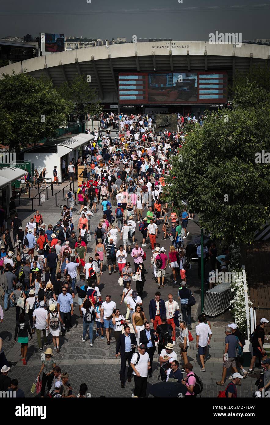 Illustration picture shows the Roland Garros French Open tennis ...