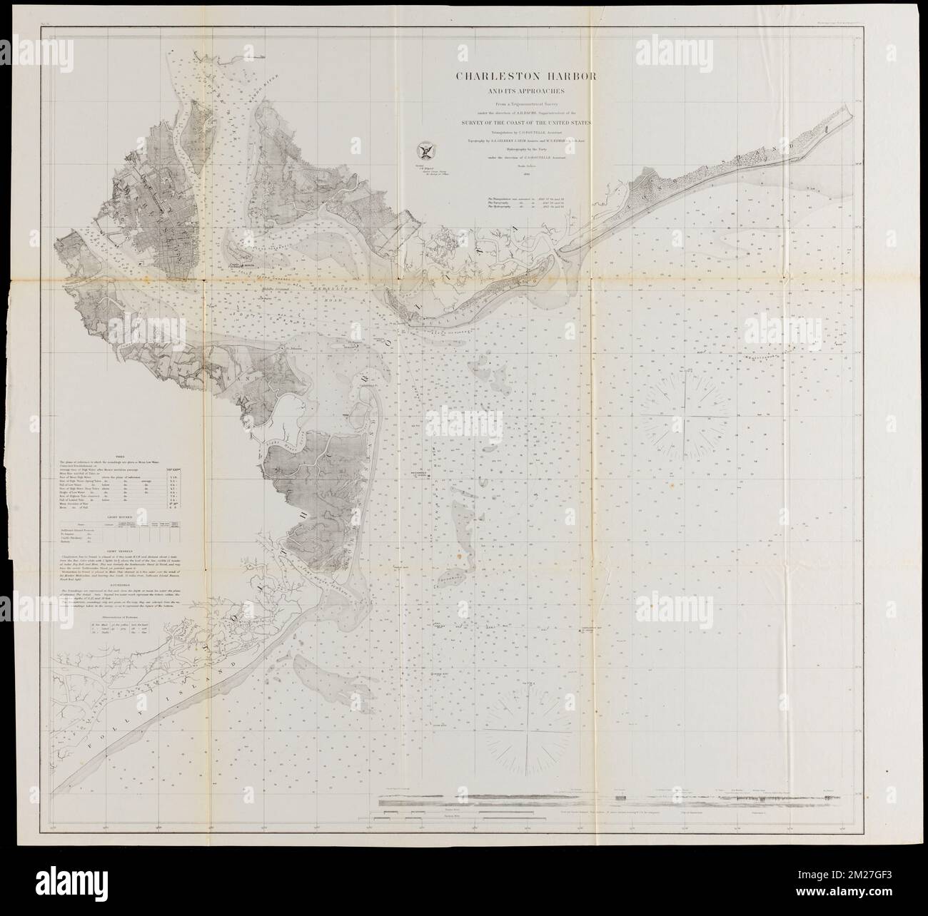 Charleston Harbor and its approaches , Harbors, Coastlines, Navigation ...