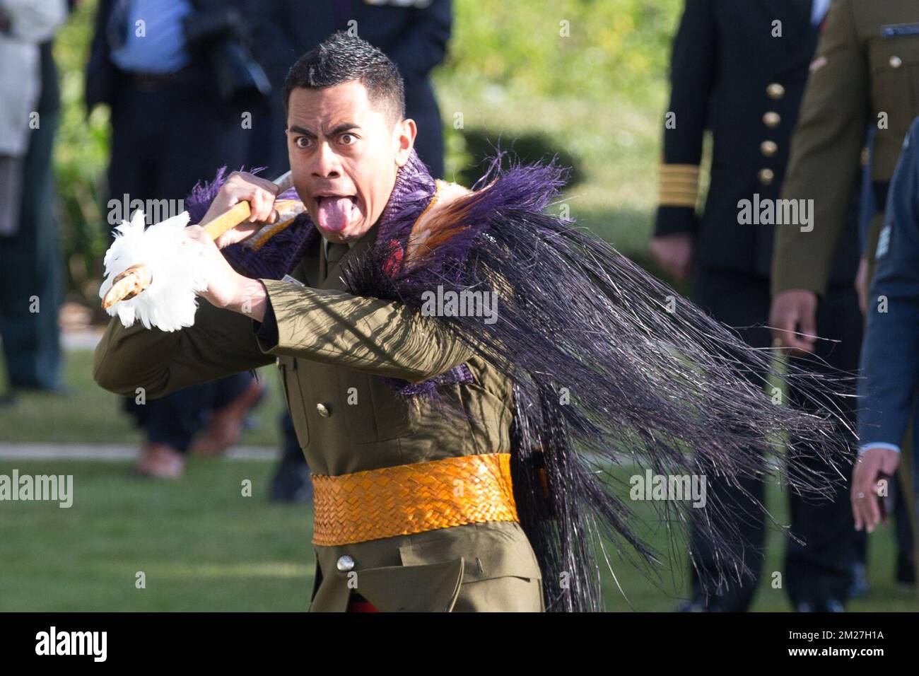 Illustration picture shows the New-Zealand National commemoration of ...