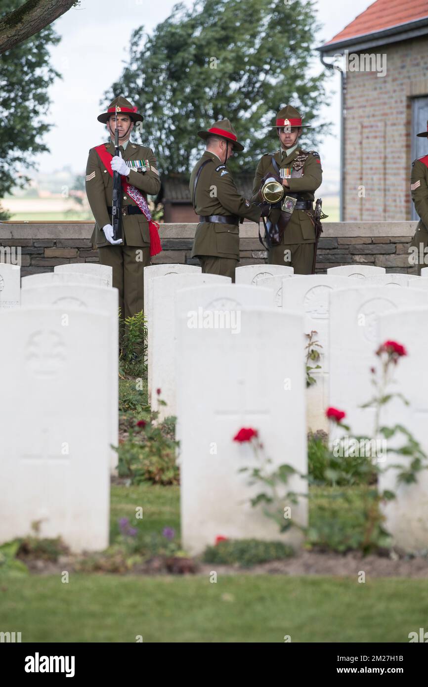 Illustration picture shows the New-Zealand National commemoration of ...