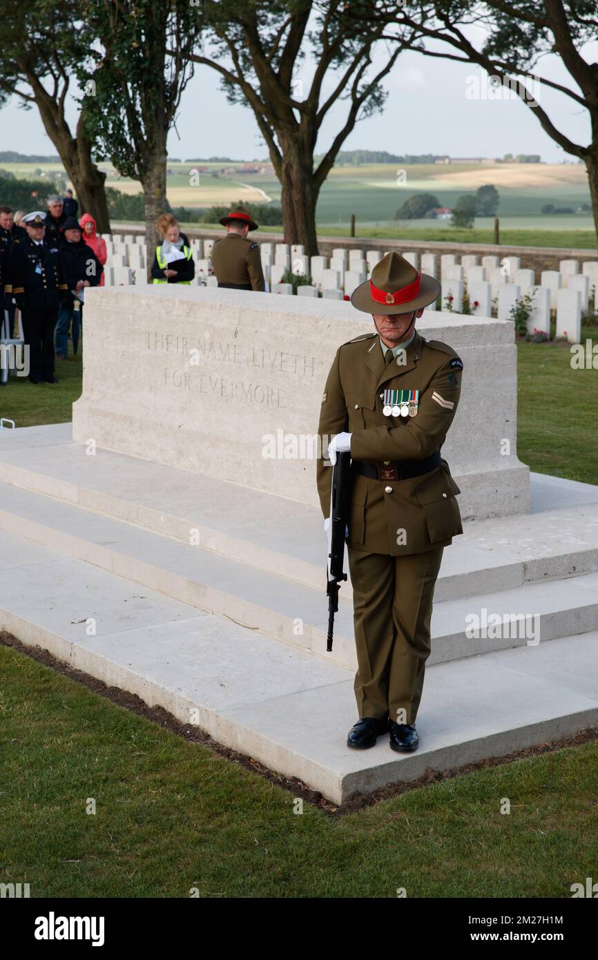 Illustration picture shows the New-Zealand National commemoration of ...