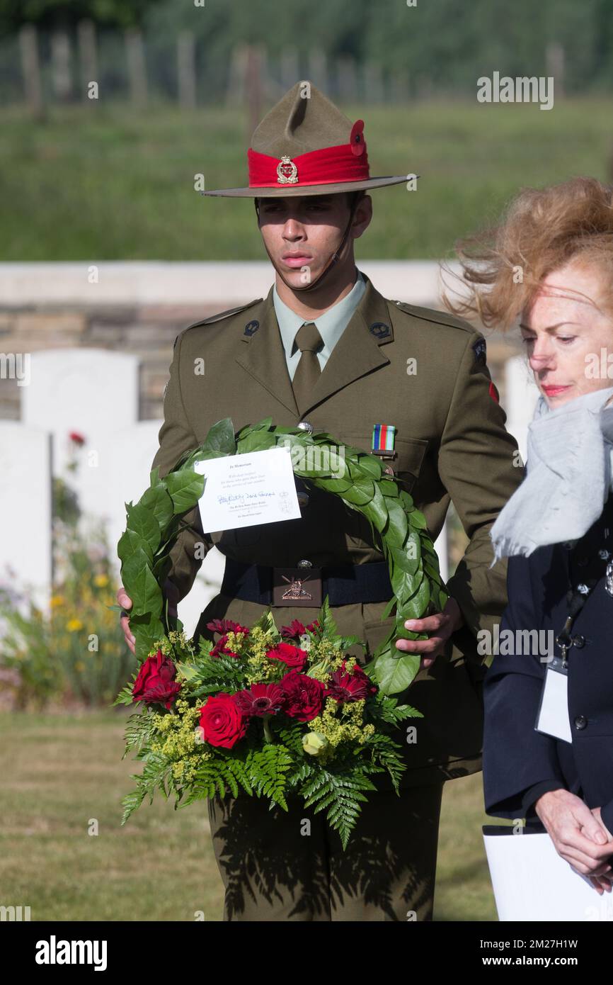 Illustration picture shows the New-Zealand National commemoration of ...