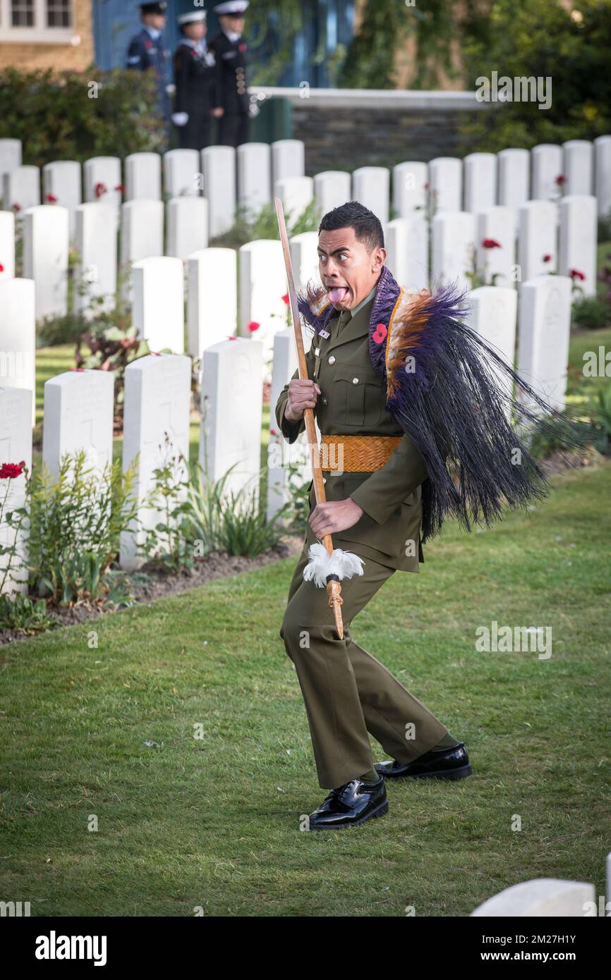 Illustration picture shows the New-Zealand National commemoration of ...