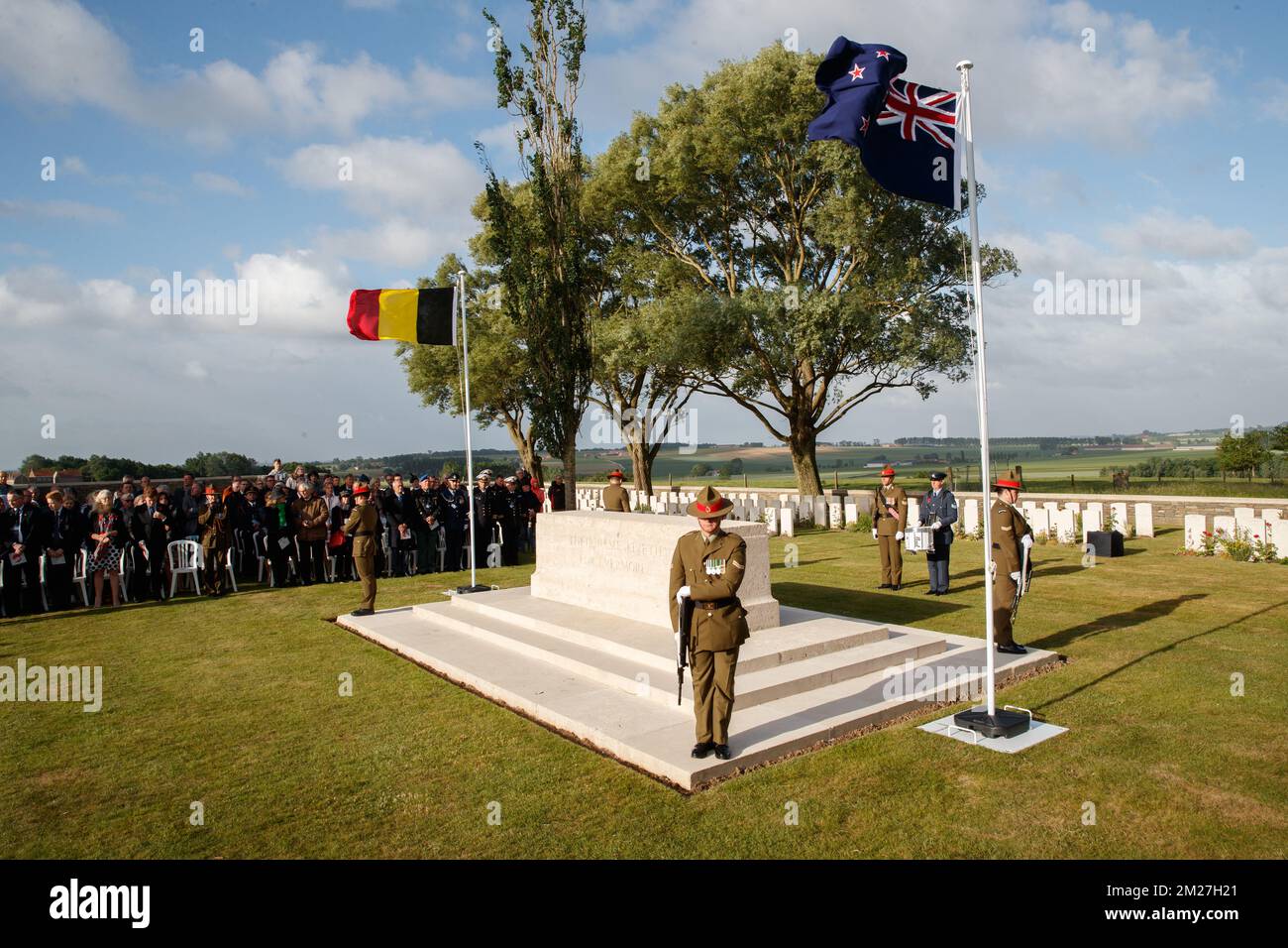 Illustration picture shows the New-Zealand National commemoration of ...