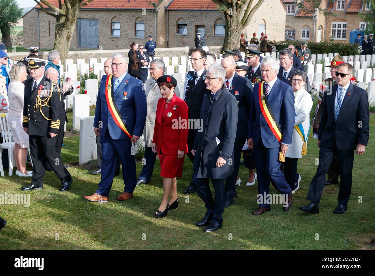 Illustration picture shows the New-Zealand National commemoration of ...