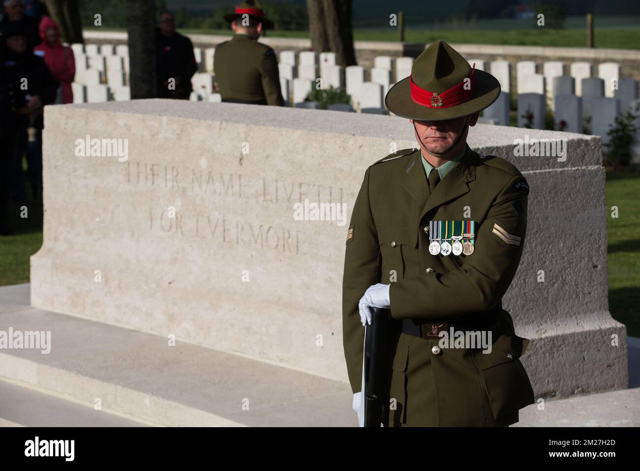Illustration picture shows the New-Zealand National commemoration of ...