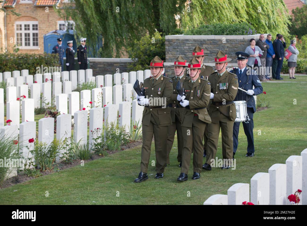 Illustration picture shows the New-Zealand National commemoration of ...
